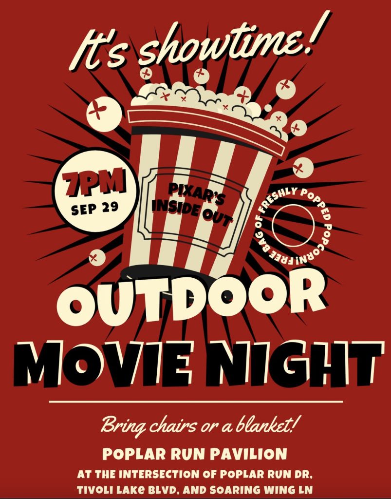 Movie night Pixar’s “Inside Out” – Poplar Run