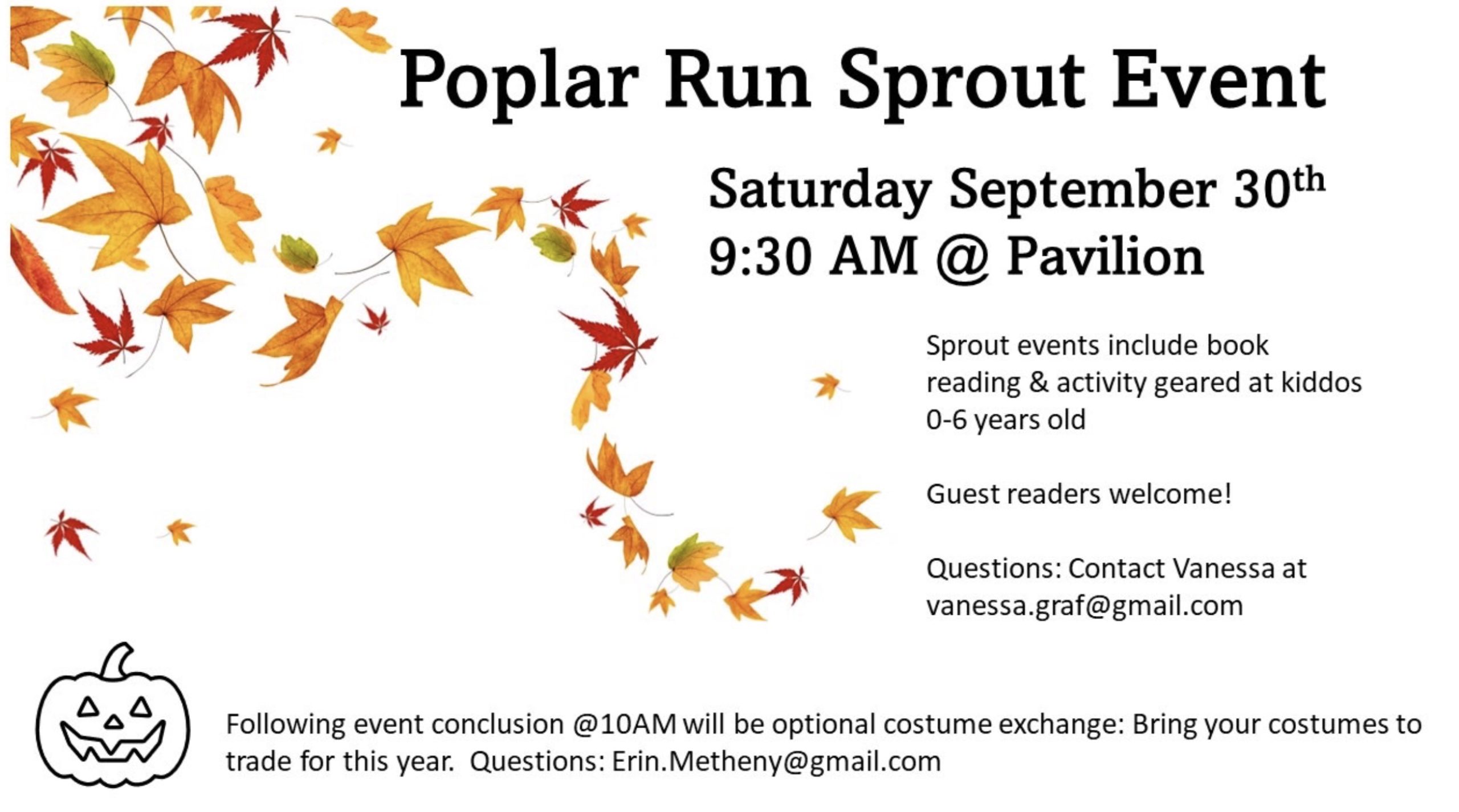 Poplar Run Sprout Storytime! – Poplar Run