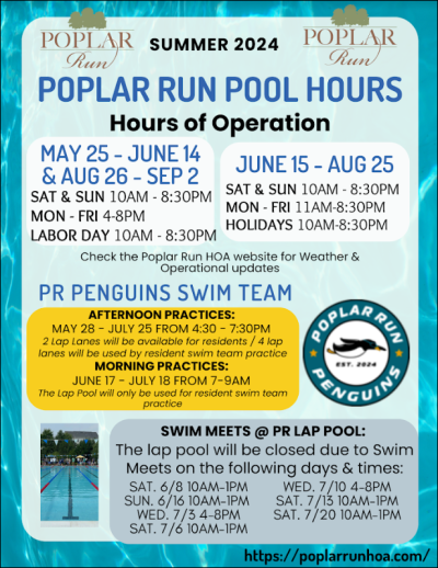 Poplar Run Penguins (Swim Team) – Poplar Run