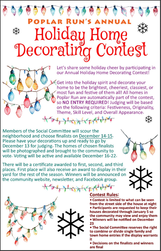 Events for December 2025 – Poplar Run